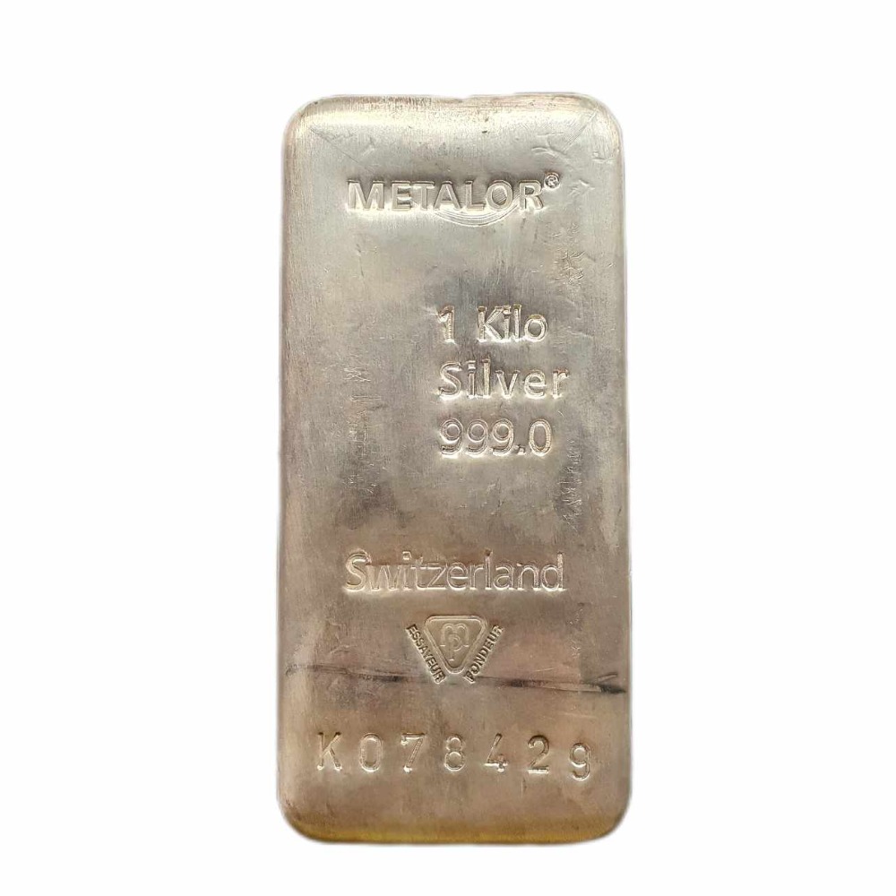 Metalor 1 Kilo Silver Bar - Own4Less